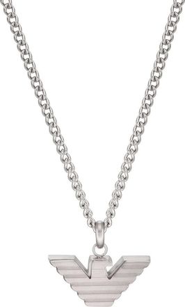 Emporio Armani mens Necklace, Edelstahl, Silver, Length: 525mm, Width: 24mm
