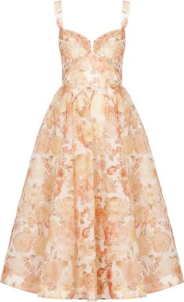 Zimmermann Femme, Robes, Orange, Taille: 38 FR Rebellion Drape Midi Dress