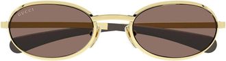 Gucci Panthos Sonnenbrille - - Accessories - unisex - Gelb - 53 MM