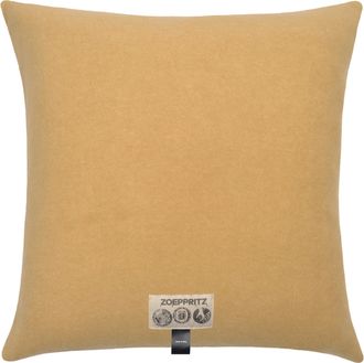 Zoeppritz Soft-Fleece-Kissenbezug - Polarfleece-Kissenbezug mit H&auml;kelstich - Flauschige Kissenh&uuml;lle - 40x40 cm - 810 Camel - von zoeppritz since 1828, 702291-81