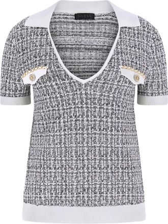 Guess Femme, Pulls, Gris, Taille: 42 FR Pull col V Annabelle