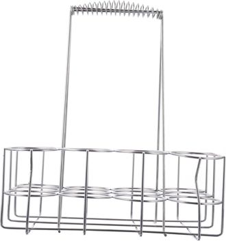 Garneck Bierhalterträger Aus Metall Für Flaschenaufbewahrung Stabiler Regalbodenhalter Langlebiger Bierkorb Für Flaschen