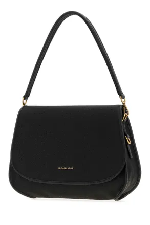 Michael Kors Womens Conv Shoulder Bag Black Leather