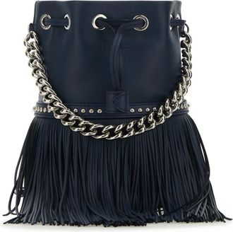 J & M Davidson Femme, Sacs, Bleu, Taille: ONE Size Fringe Carnival Mini