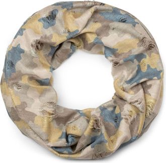 styleBREAKER Schlauchschal Destroyed Loop mit Camouflage Muster