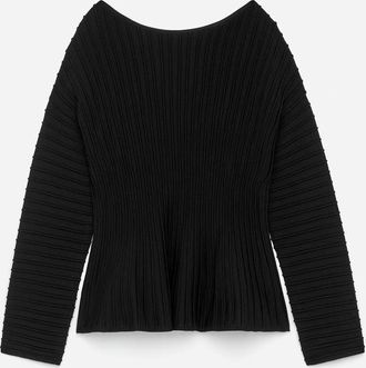 Arket Oberteil Mit Sch&ouml;&szlig;chen -Schwarz