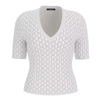 Marciano Aria 3/4-Arm V-Ausschnitt Pullover - - Knitwear - Damen - Wei&szlig; - S