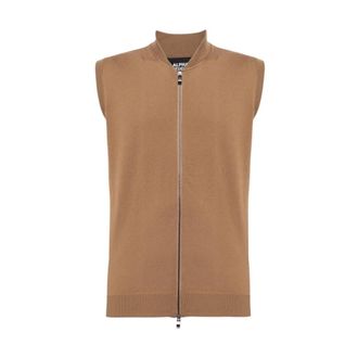 Alpha Studio College Zip Hoodies - - Knitwear - Herren - Beige - XL