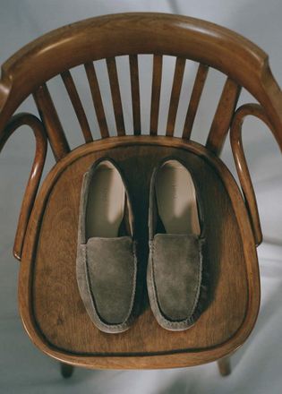 Mango Chaussures driver en daim kaki - Homme - 39 - MANGO MAN