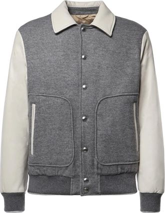 Eleventy Homme, Vestes, Gris, Taille: 3XL Bomber Jacket
