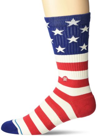 Stance Herren Crew The Fourth St Crew Socken, Rot, L EU
