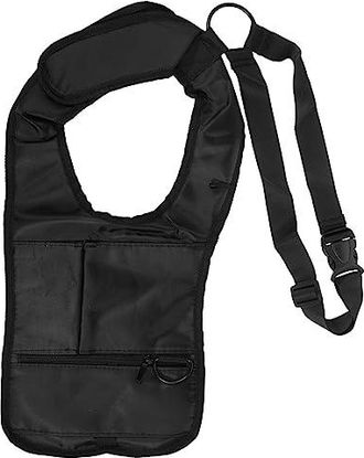 DOITOOL Sacoche Sous Bras Homme Noir Pochette Cachée Avec Ceinture Pour Objets Personnels Pour Look Décontracté