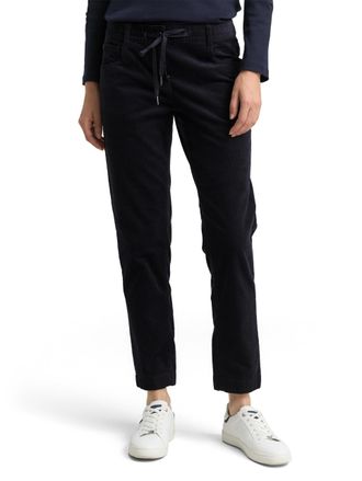 Tom Tailor Damen 1049411 Tapered Relaxed Cordhose, 11019-Lunar Eclipse, 36W / 28L