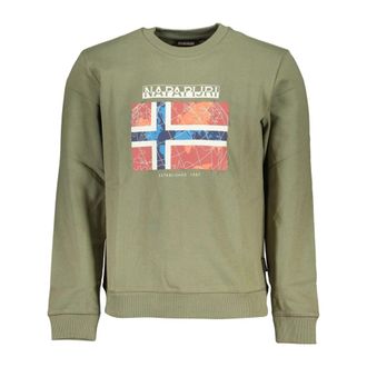 Napapijri Gr&uuml;ner Sweatshirt mit langen &Auml;rmeln und Logodruck - - Sweatshirts & Hoodies - Herren - Gr&uuml;n - S