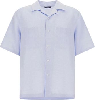 Herno Homme, Chemises, Bleu, Taille: L 9010 Polvere Shirt