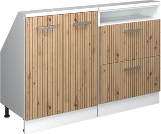 Vicco Ensembles de meuble de rangement sous pente Rion, Artisan ch&ecirc;ne/blanc, Lot de 2, Vicco