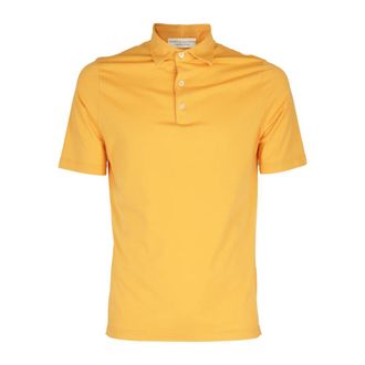 FILIPPO DE LAURENTIIS Klassisches Polo Shirt - - Tops - Herren - Orange - 2XL