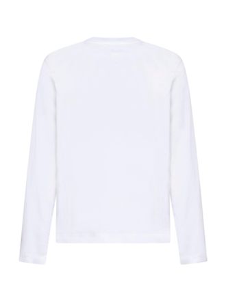 Ami Mens Long-Sleeve T-Shirt Ami De Coeur White Cotton T-Shirts And Polos