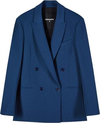 Patrizia Pepe Femme, Vestes, Bleu, Taille: 40 FR Blazer Crois&eacute;