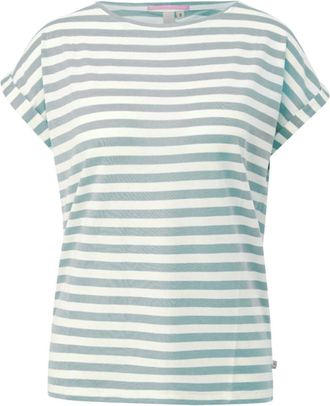 QS by s.Oliver Damen T-Shirt 2175388 Blue Green XL
