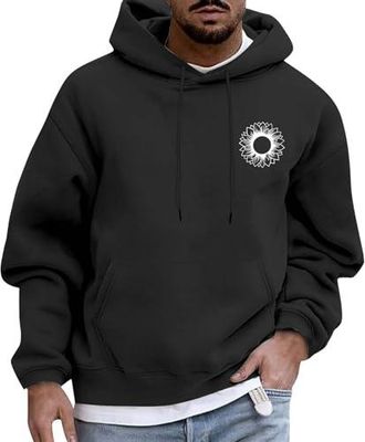 Generic Sweat a Capuche Homme Hooded Sweatshirt Sweats &agrave; Capuche Homme Automne et Hiver Imprim&eacute; Lettre, Style D&eacute;contract&eacute;