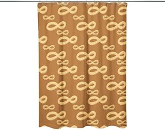 Bonamaison Le Jardin du Lin Digital Gedruckter Duschvorhang, Badewannenvorhang, Duschvorhangringe Enthalten, Größe: 140x200 cm - Entworfen und Hergestellt in der