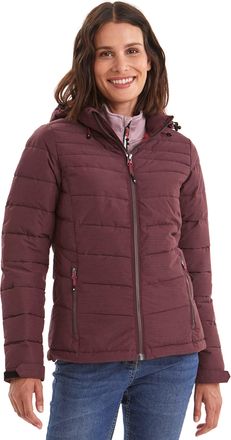 Killtec Damen Jacke In Daunenoptik Skane WMN Quilted JCKT A - Damenjacke mit abzippbarer Kapuze - Übergangsjacke ist wasserabweisend - Steppjacke, pflaume, 42