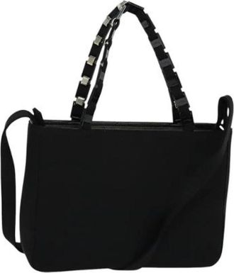 Ferragamo Pre-owned Nylon sacs-main - Femme - Pre-owned - Noir - Taille: ONE Size