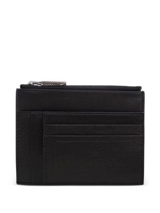 Dsquared2 porte-cartes zippé en cuir - Noir