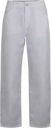 Moorer Femme, Pantalons, Blanc, Taille: W26 Lania Wide Pantalons