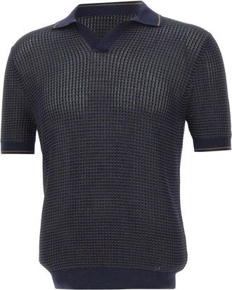 Gran Sasso Homme, Pulls, Bleu, Taille: M Tennis M/M Polo