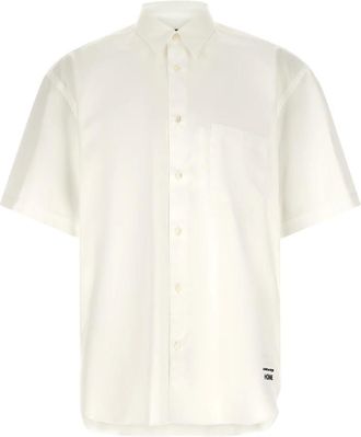 Comme Des Gar&ccedil;ons Homme, Chemises, Blanc, Taille: M Logo Embroidery Shirt