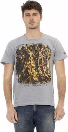 Trussardi Homme, Tops, Gris, Taille: 2XL T-shirt Homme en Coton Gris