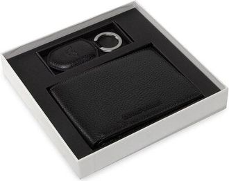 Emporio Armani Geldb&ouml;rse und Schl&uuml;sselanh&auml;nger Set Y4R222 Y068E 80001 Schwarz