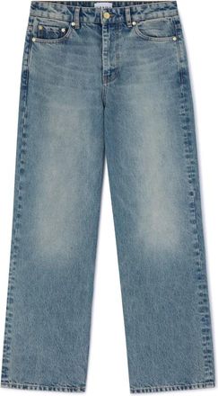 Ganni Femme, Jeans, Bleu, Taille: W25 Pantal&oacute;n tejano corte ancho
