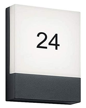 Trio Leuchten LED Außen Wandleuchte 227760142 Pecos, Aluminium anthrazit, 6 Watt LED