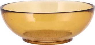 Bitz Kusintha Salatschüssel, Große Schüssel aus Glas, Durchm. 24 cm, Amber