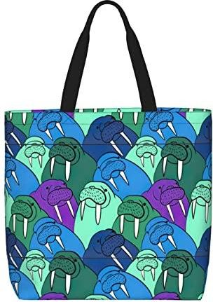 Generic Sac De Courses Morse Sac &Agrave; Provisions Pliable De Grande Capacit&eacute; Sacs En Toile &Eacute;paule, Pour Tous Les Jours, Femmes, Shopping, &Eacute;cole