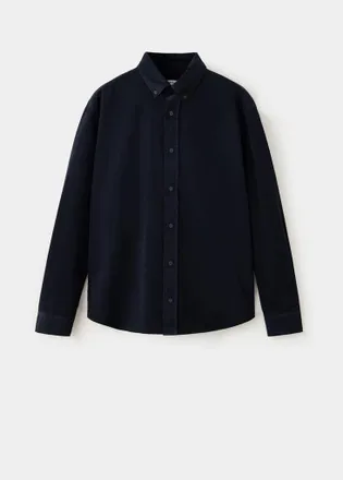 Mango Chemise velours milleraies classic-fit bleu indigo - Homme - XXL - MANGO MAN