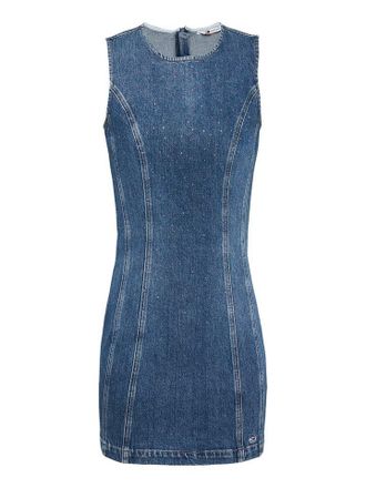 Tommy Jeans Jeanskleid MINI DRESS AI6136 mit Strass-Details