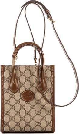 Gucci Crossbody Bags - Micro Tote Micro - Gr. unisize - in Beige - f&uuml;r Damen