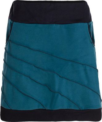 vishes Alternative Bekleidung - Thermorock Warmer Damen Winterrock kurz Minirock aus ECO-Fleece t&uuml;rkis 42-44