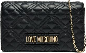 Love Moschino Hobo Bags - Quilted Black Shoulder Bag - Gr. unisize - in Schwarz - für Damen