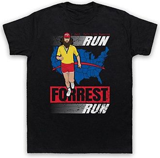 The Guns Of Brixton Forrest Gump Run Forrest Run T-Shirt des Hommes, Noir, Medium