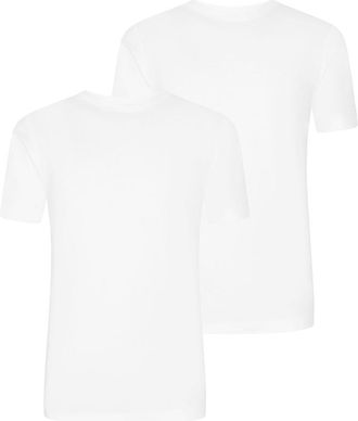 Olymp 2er Pack Unifarbenes Underwear-T-Shirt in
