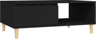 vidaXL Table basse noir 90x60x35 cm bois ding&eacute;nierie vidaXL