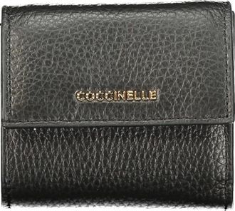 Coccinelle Femme, Accessoires, Noir, Taille: ONE Size Portefeuille Souple M&eacute;tallis&eacute;