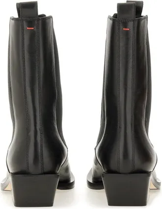 Aeyde Calf Leather Boot - Black