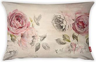 Le jardin du Lin Kissenhüllen, Cotton, Mehrfarbig, 45x45