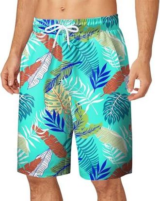 Generic Short de plage d&eacute;t&eacute; pour homme - Paysage d&eacute;t&eacute; insolite - Impression num&eacute;rique avec taille &eacute;lastique - Style d&eacute;contract&eacute; - Short de plage - Vacances - 